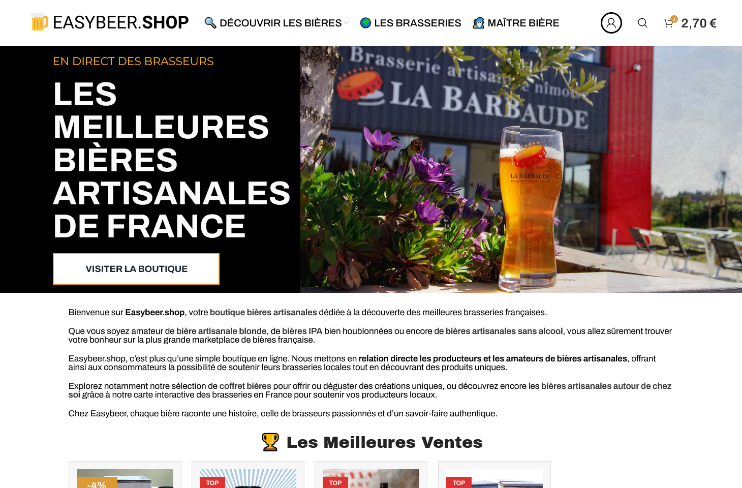 Easybeer.shop, la marketplace dédiée à la bière artisanale - Objectif Bière